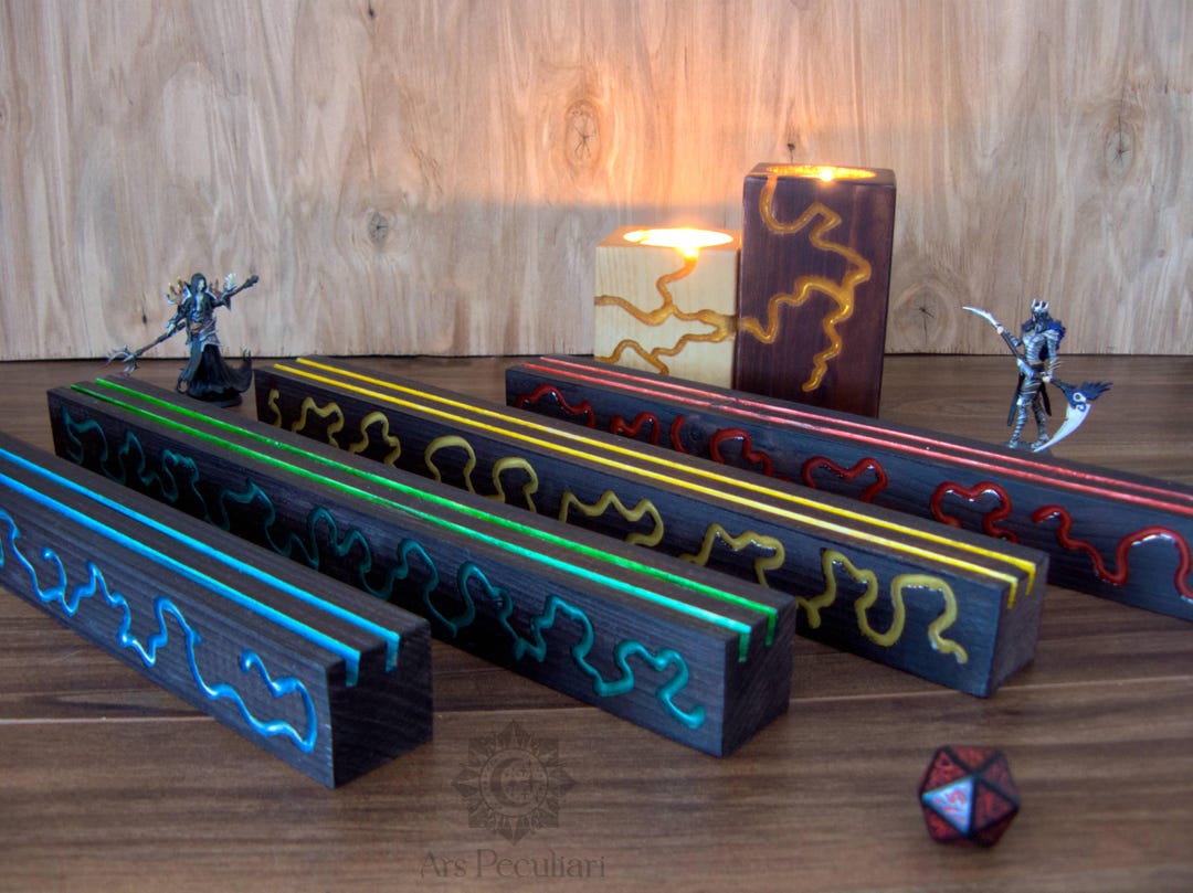 Wood and Epoxy Playing Card Organizers Handmade Gaming Accessories ...