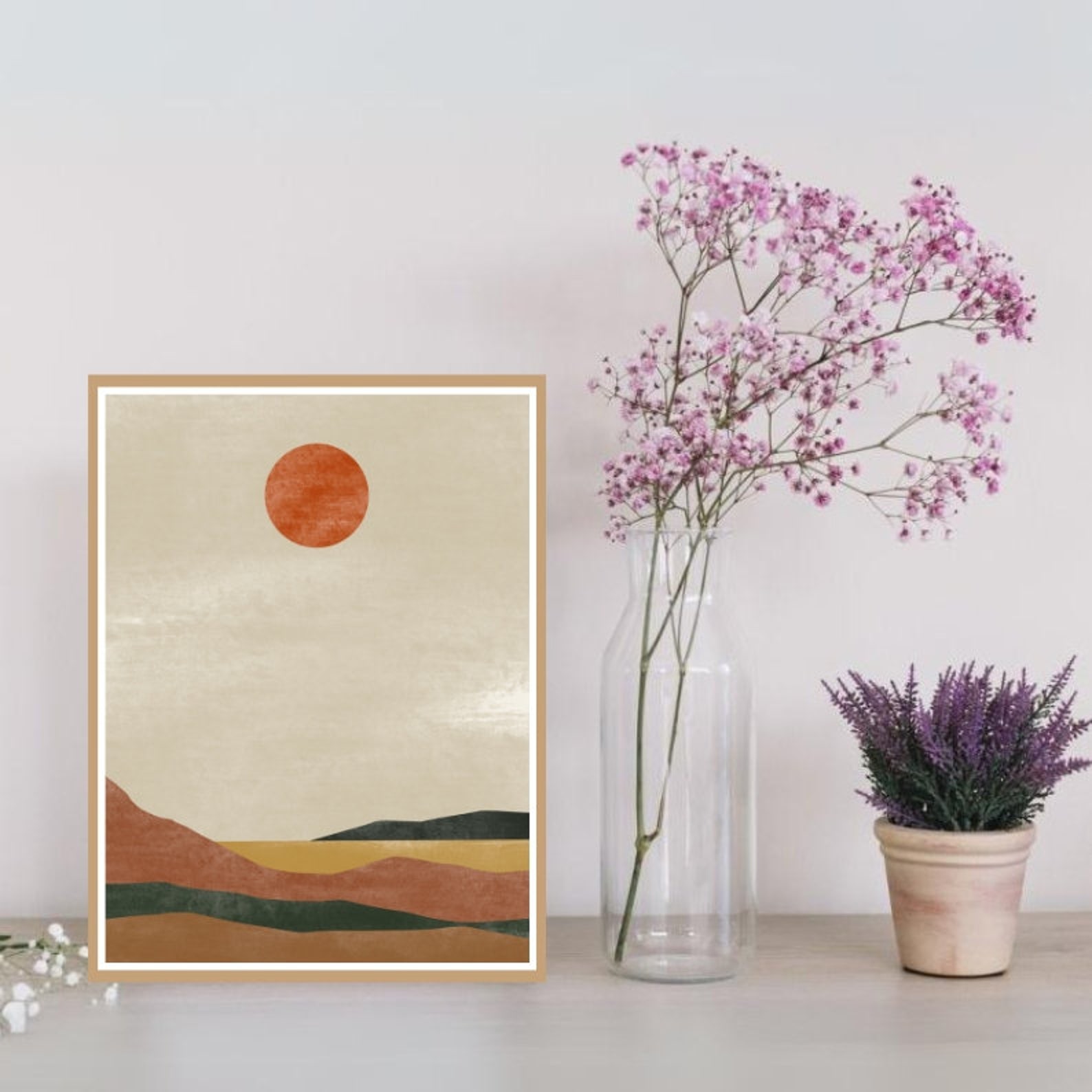 Boho Landscapes / Digital Wall Art / Printable Poster for Living Room ...