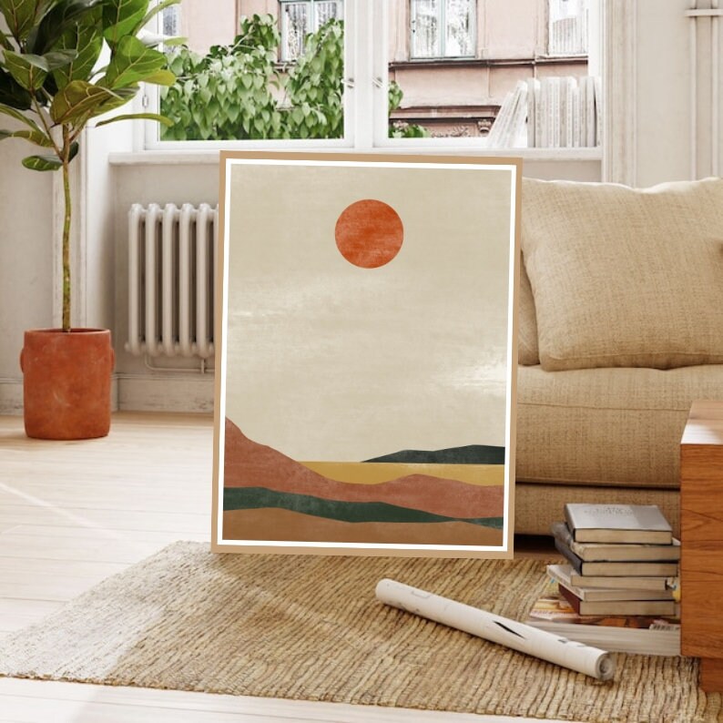 Boho Landscapes / Digital Wall Art / Printable Poster for Living Room ...