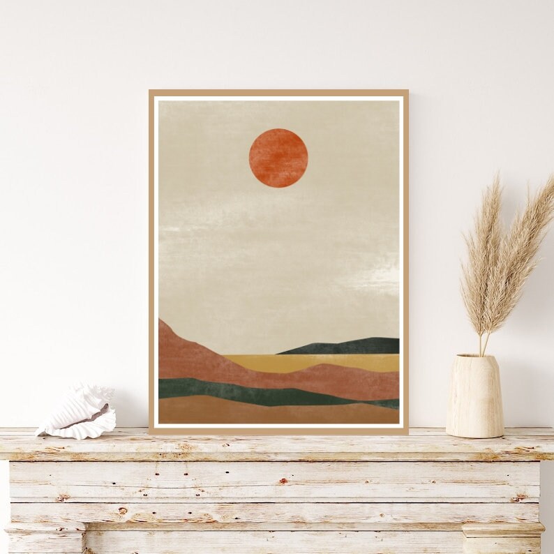 Boho Landscapes / Digital Wall Art / Printable Poster for Living Room ...