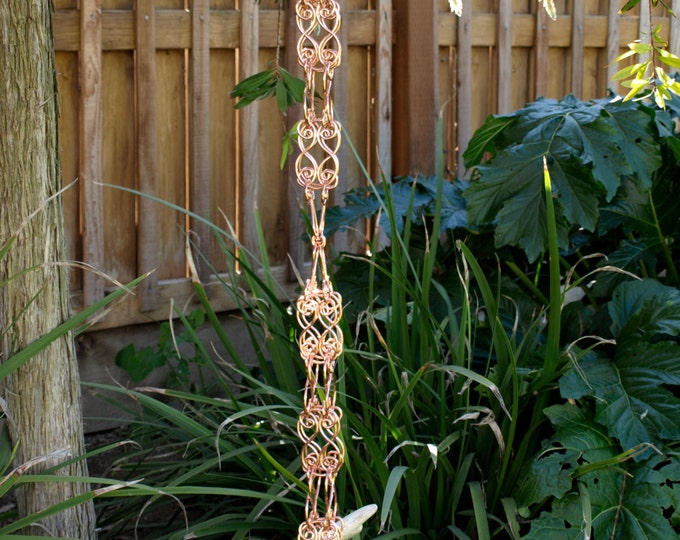 5 Ft Solid Copper Box Rain Chain Kusari Doi Feng Shui Zen - Etsy