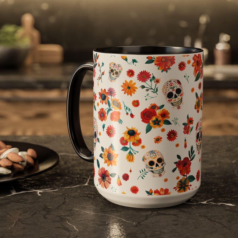 Day of the Dead Mug - Etsy