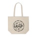 Faith Custom Canvas Tote Bag | Bible Scripture | Luke 1:37 | Religious ...