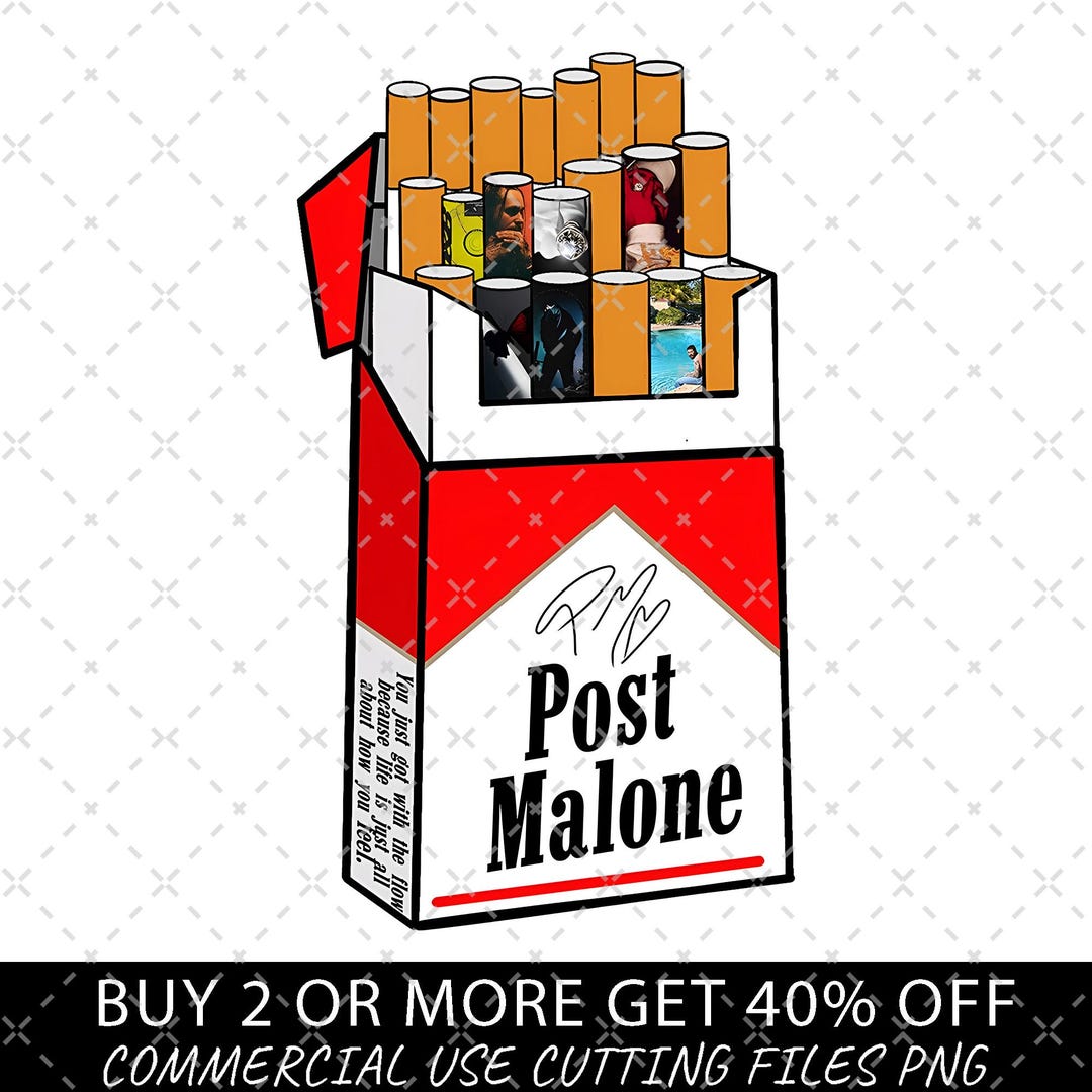Post Malone Album PNG, Posty Digital File, Lost My Boyfriend Png File ...