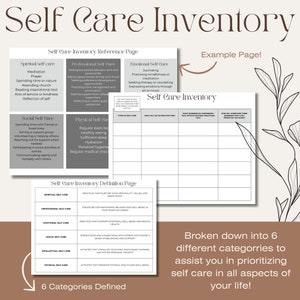 Self Help Worksheets | Worksheet Bundle| Habit Tracker | Inventory ...
