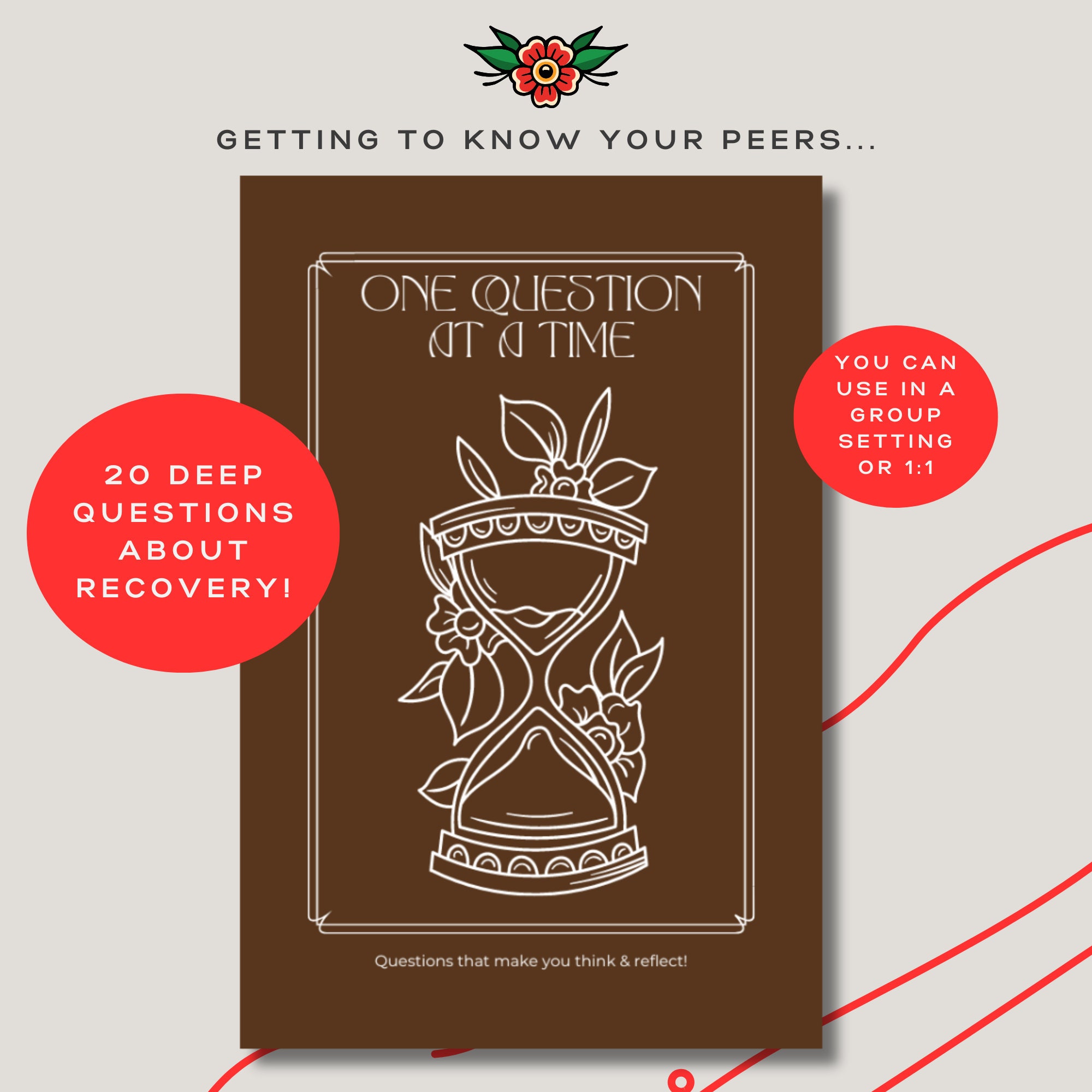 Recovery Exploration Questions Card Deck Empowering Topics Sobriety ...