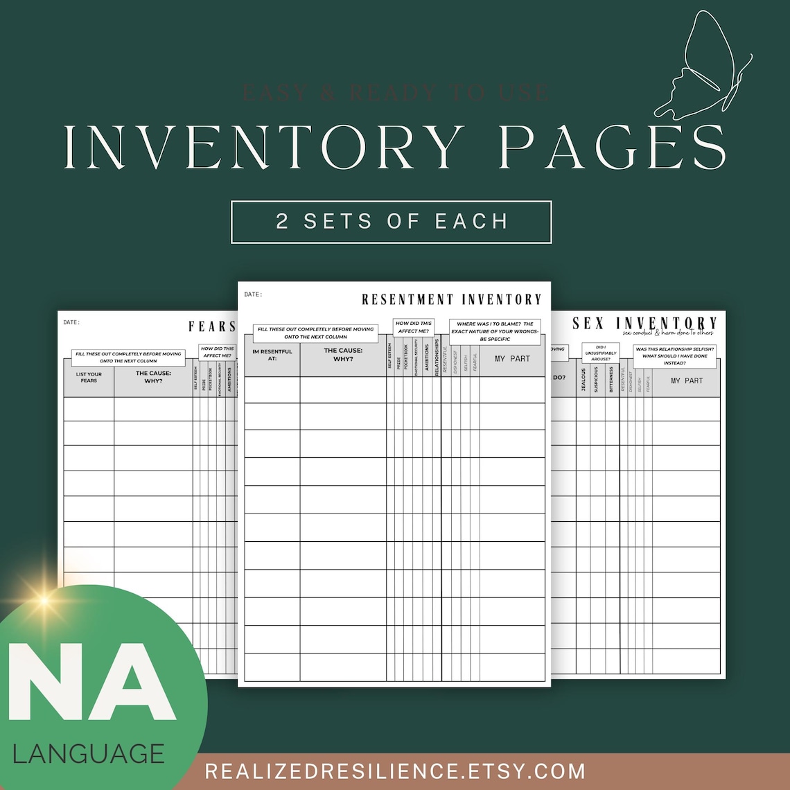 12 Step Journal | Guided Workbook | NARCOTICS ANONYMOUS | Addiction ...