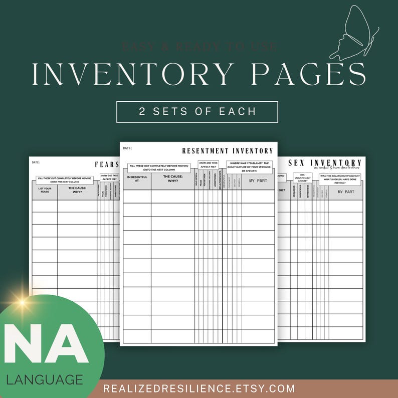 12 Step Journal | Guided Workbook | NARCOTICS ANONYMOUS | Addiction ...