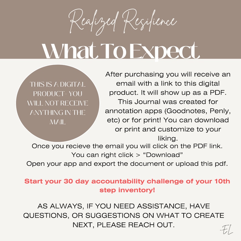 10th Step Inventory | Daily Inventory Journal | Recovery Journal | 30 ...