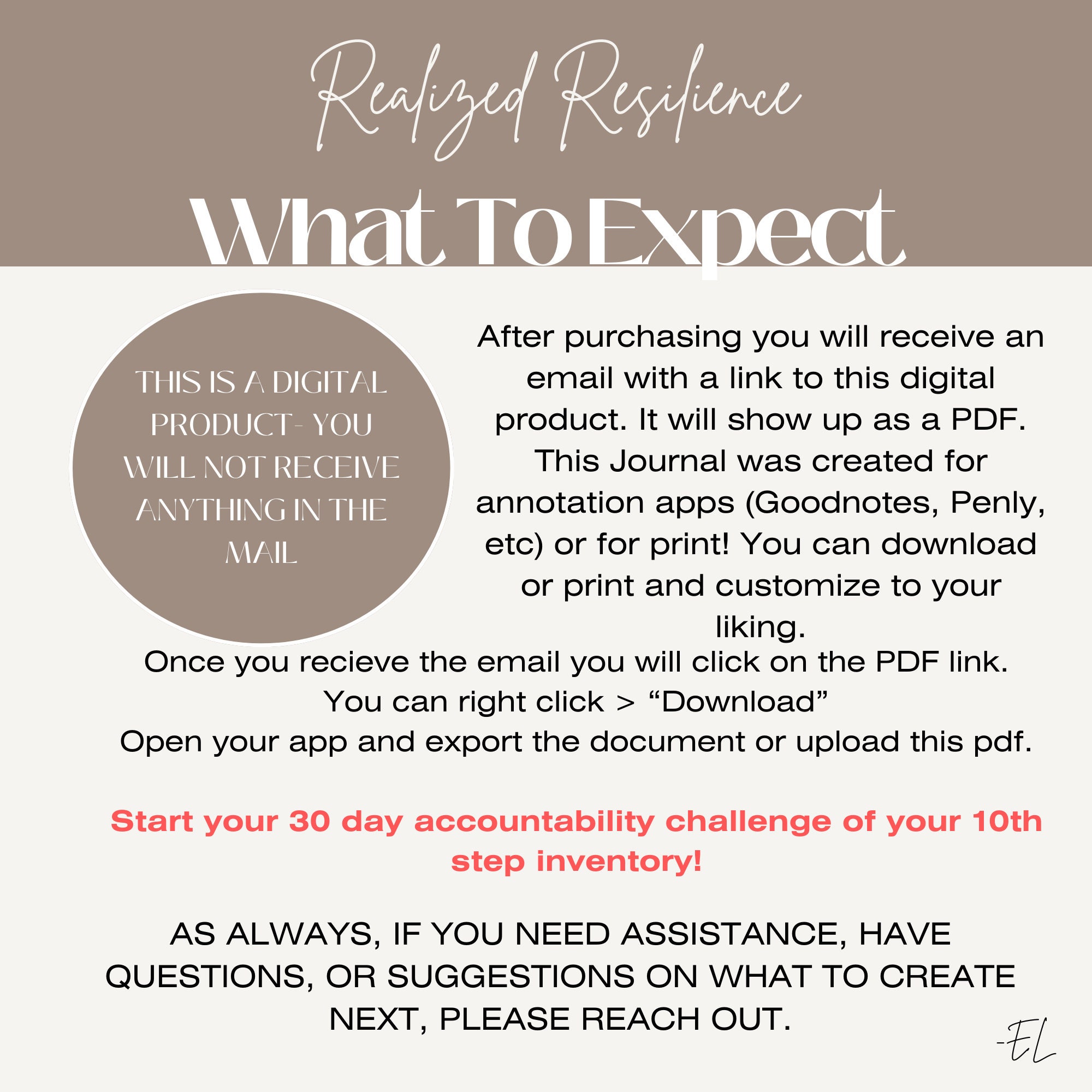 10th Step Inventory | Daily Inventory Journal | Recovery Journal | 30 ...