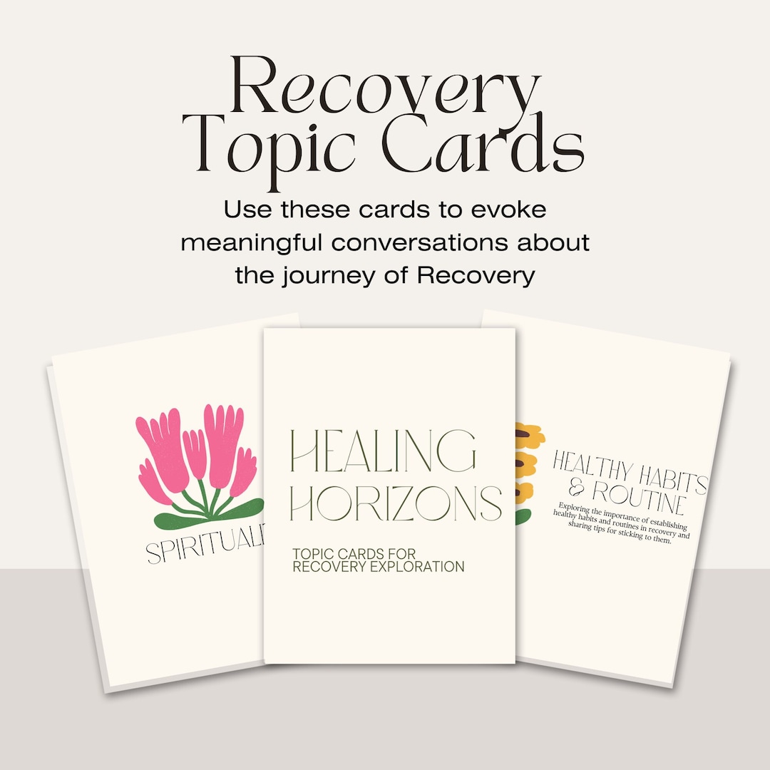 Recovery Exploration Topic Card Deck | Empowering Topics | Recovery ...