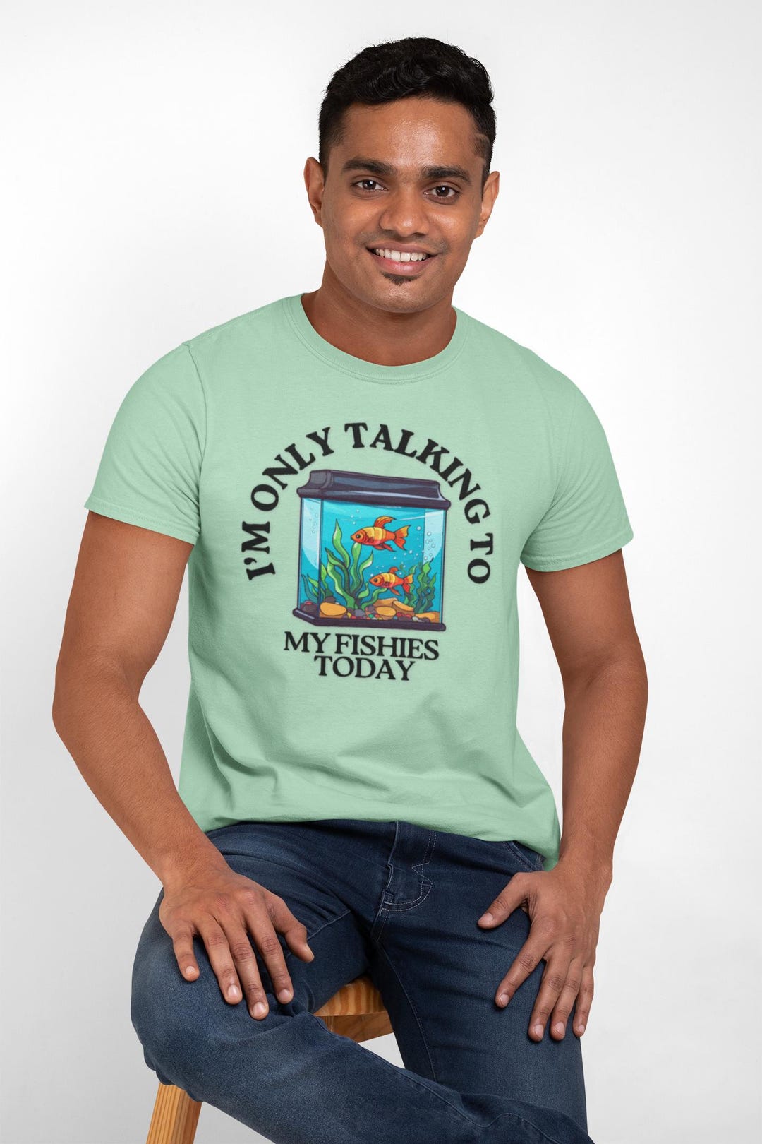 Funny Fish Lover T-shirt, Quirky Aquarium Tee, Gifts for Fish Owners ...