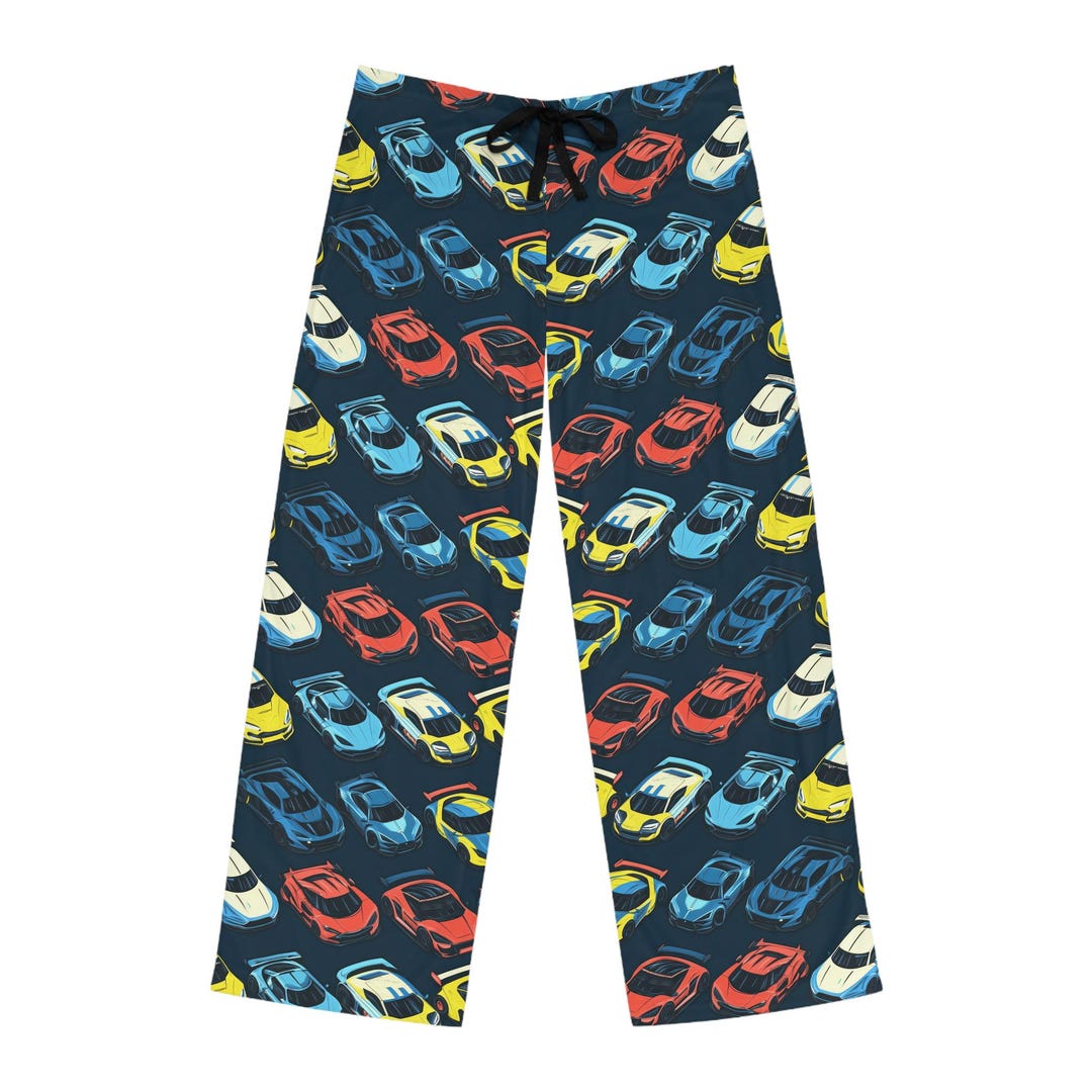 Rocket League Style Cars Men's Pajama Pants, Gaming Lounge Wear, Video ...