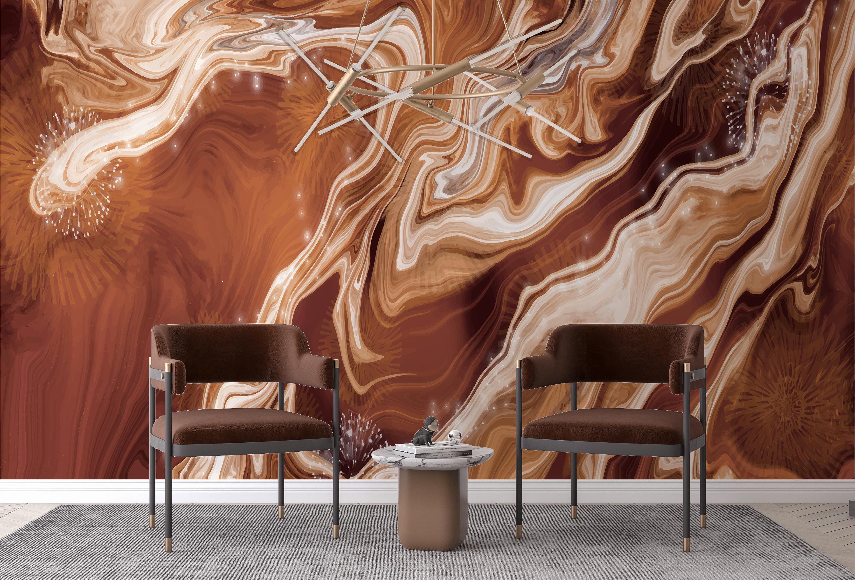 Brown Marble Wallpaper for Living Room Brom Beige Marble Wallpaper ...
