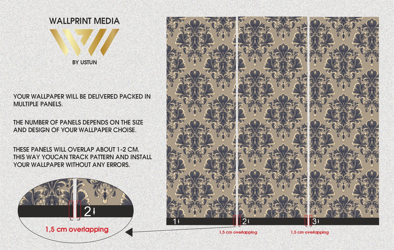 Mosaic Wallpaper for Living Room Ethnic Pattern Wallpaper Pastel ...