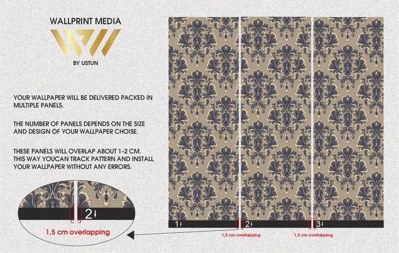 Tea Leaves Wallpaper for Kitchen Herbs Pattern Wallpaper Living Room ...