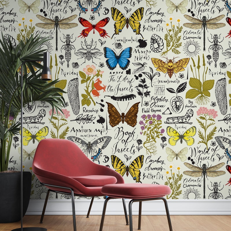 Insect Wallpaper - Etsy