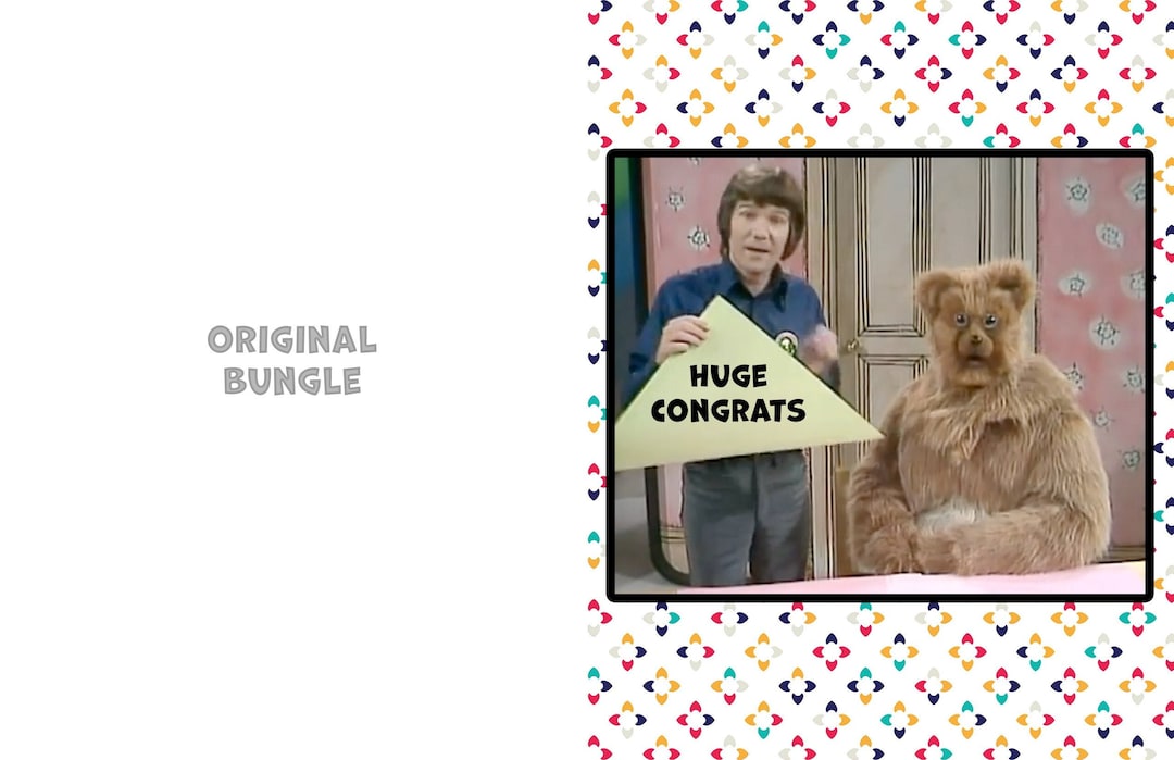 Original Bungle Congratulations Card - Download and Print - Etsy