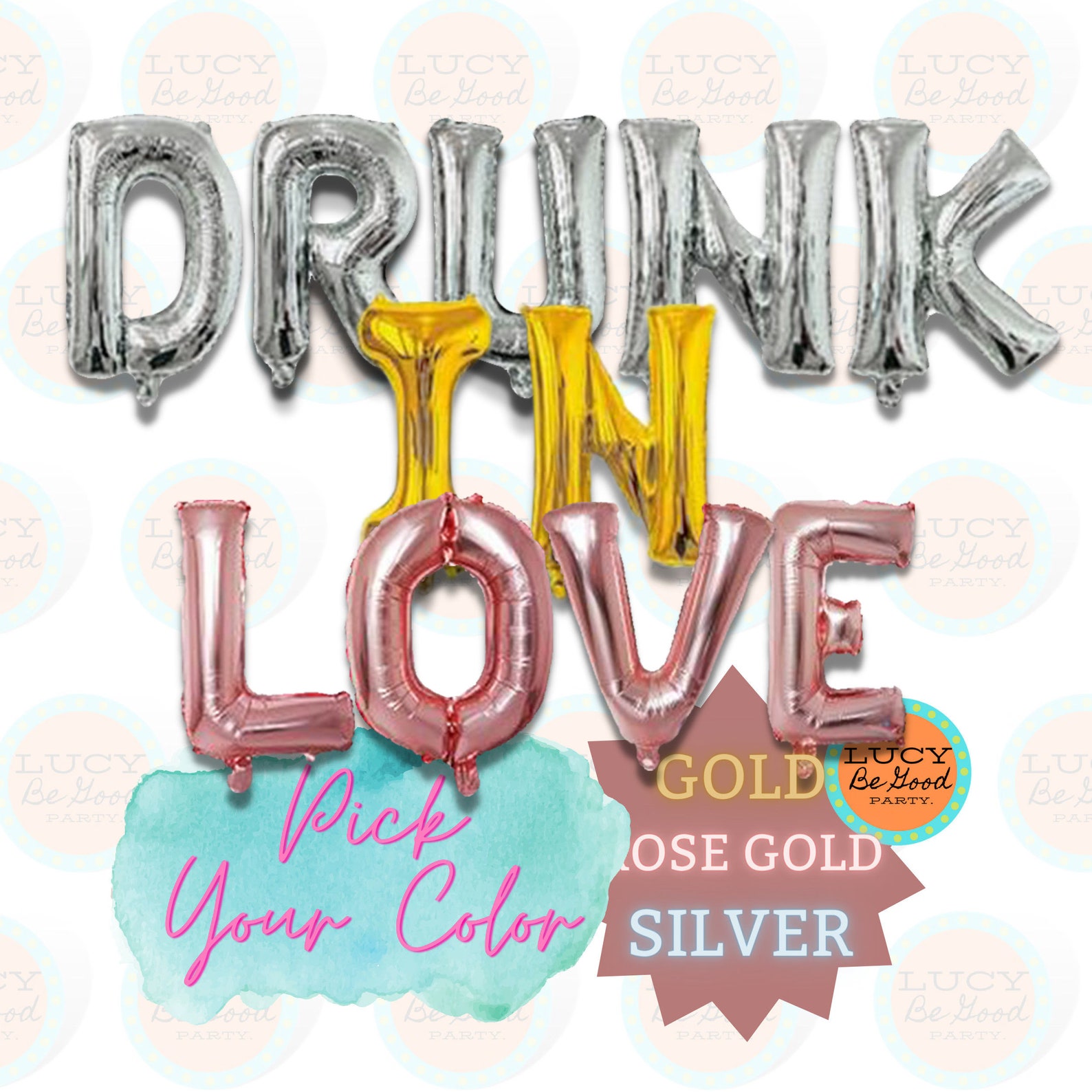 Drunk in Love Balloon Banner: Bachelorette Party Decor - Etsy