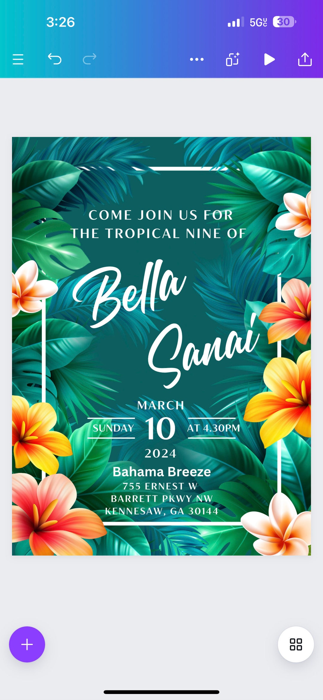 Tropical Invitations - Etsy