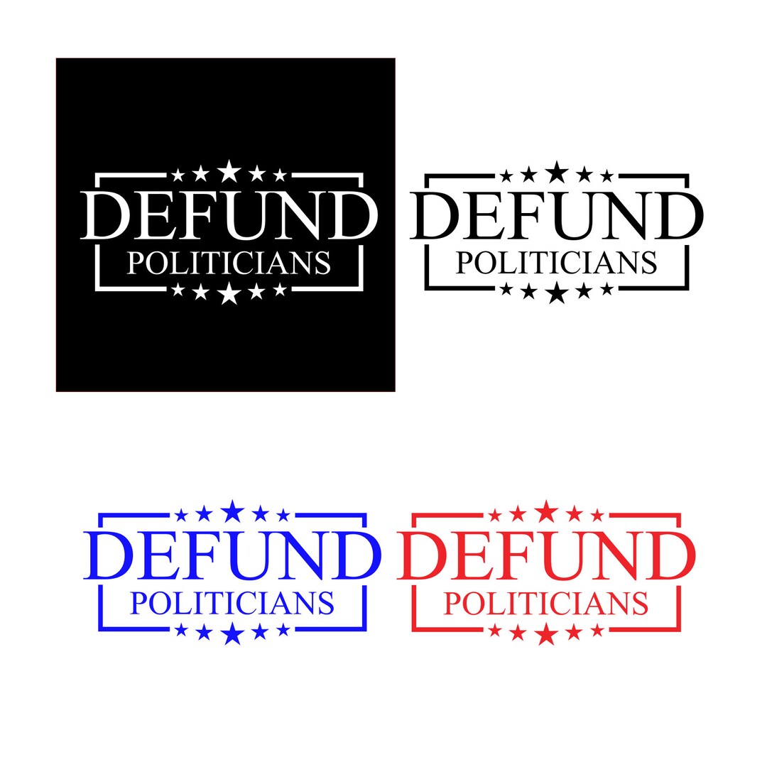 Defund Politicians Car Window Decal. Tumbler Decal. Bumper Sticker - Etsy