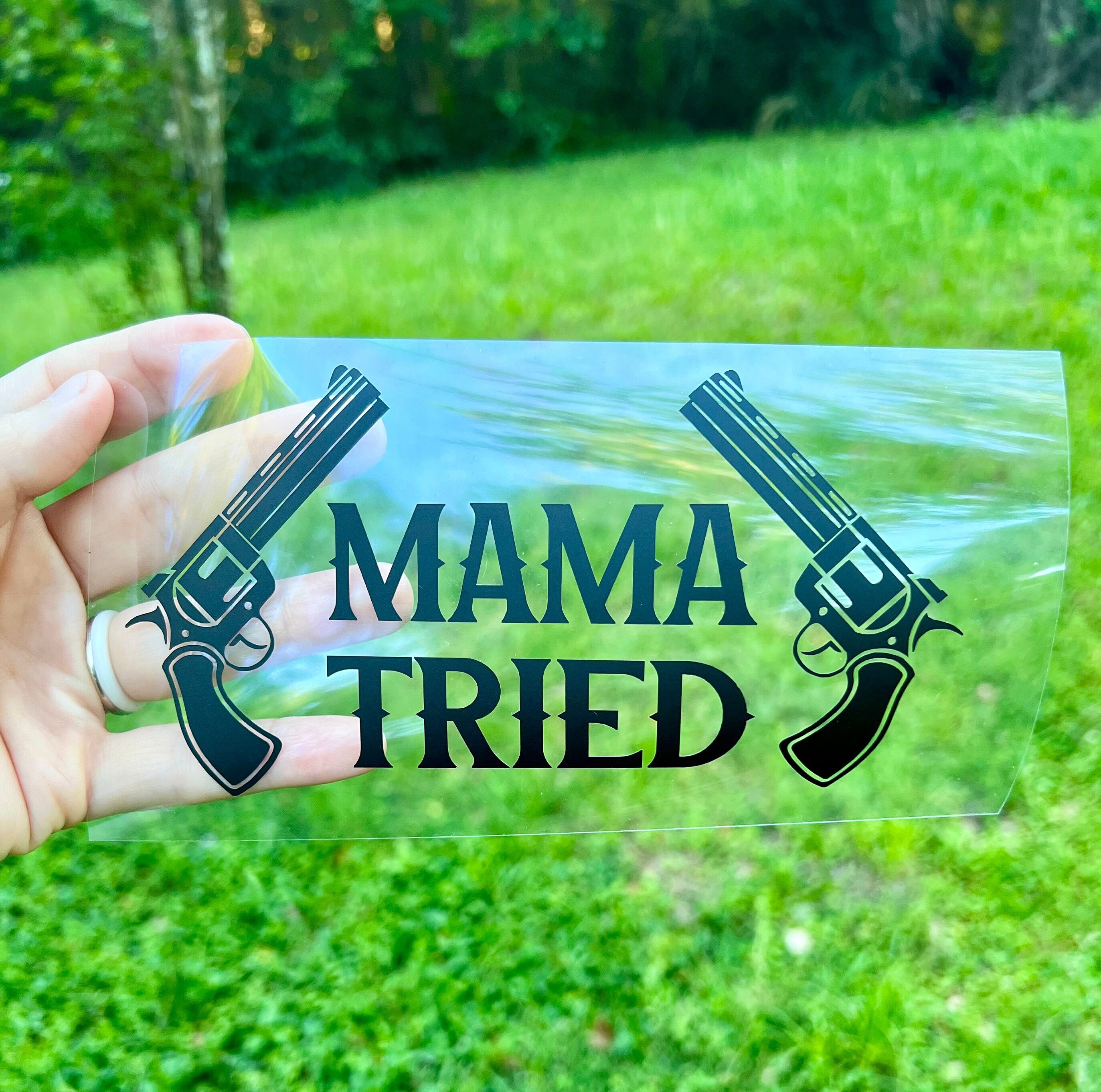 Mama Tried Car Window Decal - Etsy