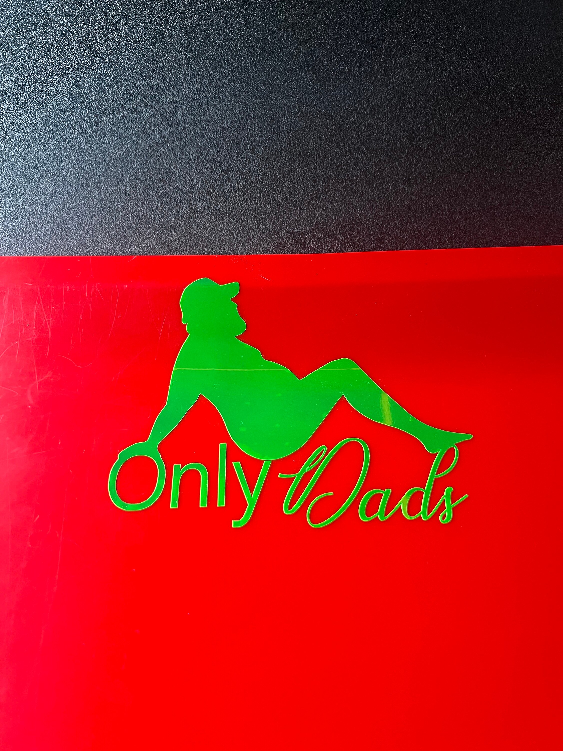 Only Dads Decal Multiple Colors Etsy