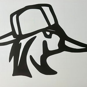 Duck With Backwards Hat Decal multiple Colors - Etsy