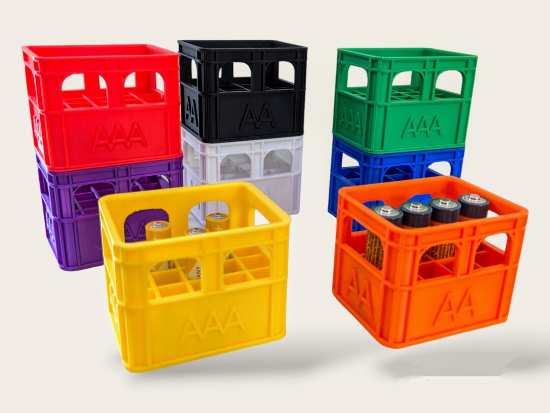 Battery Box | Battery Storage in a Beverage Crate Design | Stackable ...