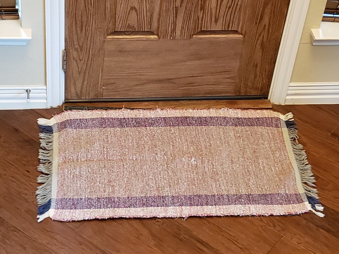 Hand Woven Cotton Rag Rug. - Etsy