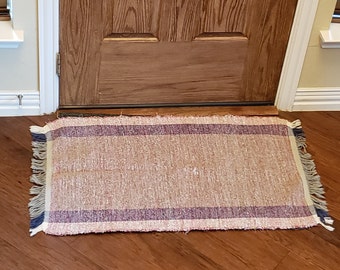 Etsy's Pick Pink Yellow Sunrise Wool Rag Rug Artisan - Etsy