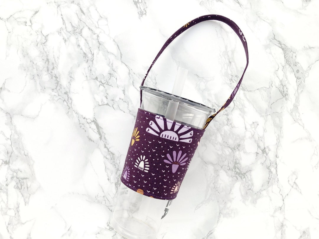 Fabric Bubble Tea Carrier, Boba Tea Cup Holder With Strap, Boba Tea ...