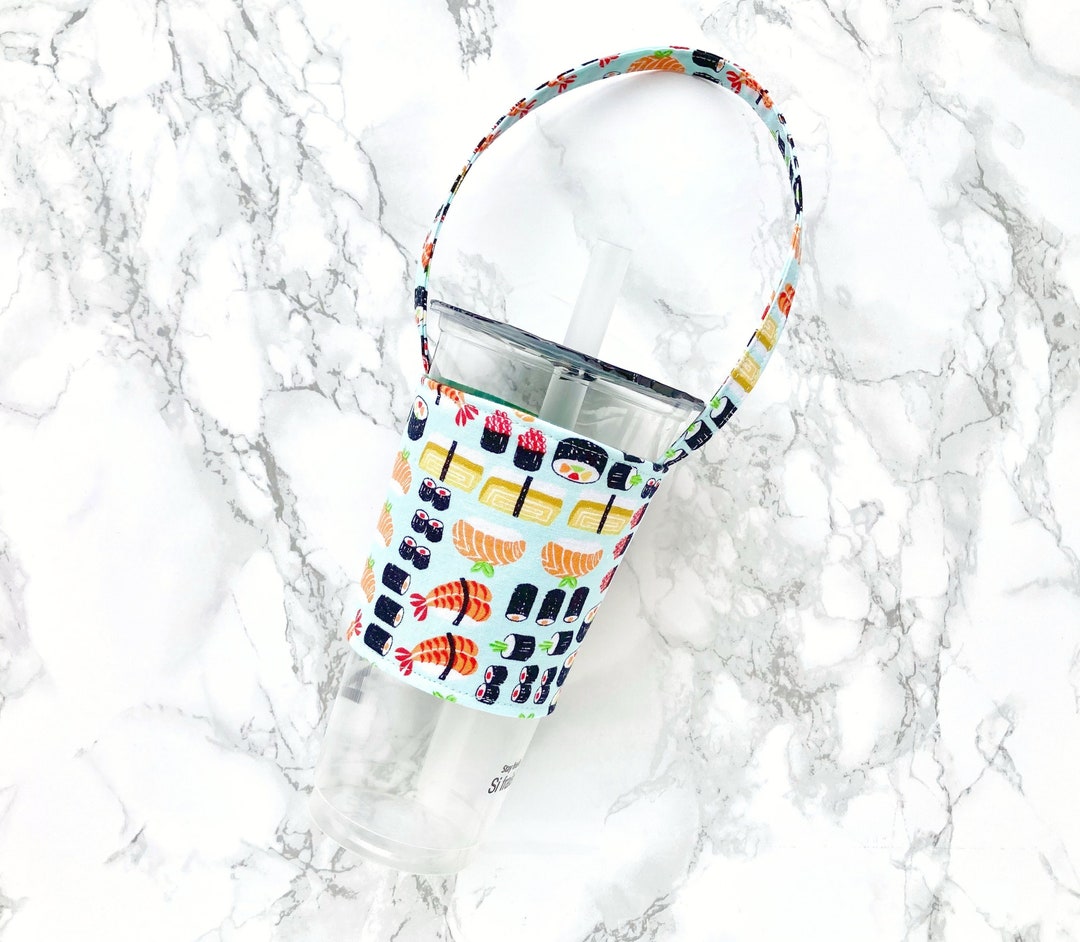 Sushi Fabric Bubble Tea Carrier, Boba Tea Cup Holder With Strap, Boba ...