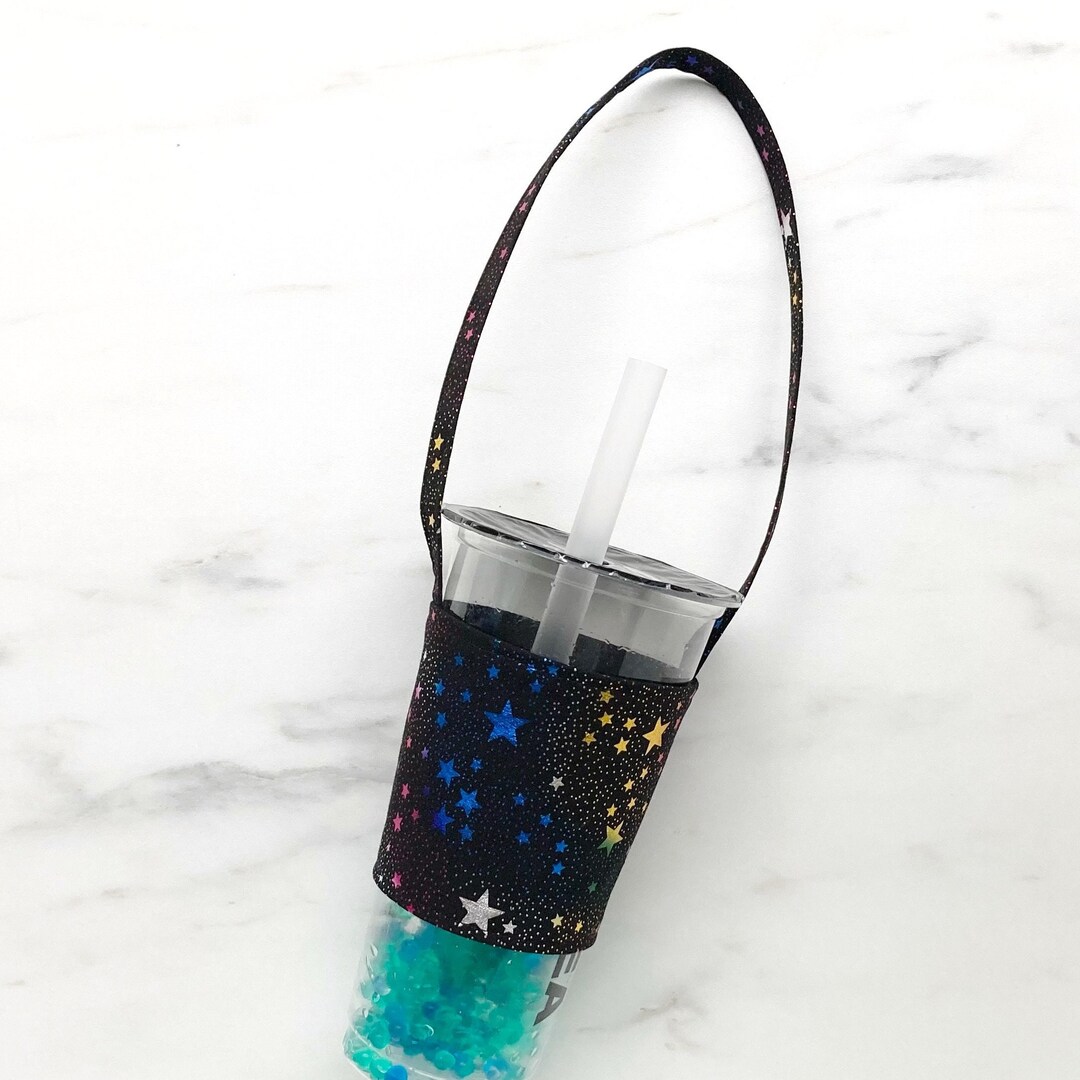 Stars Bubble Tea Carrier, Boba Tea Cup Holder With Strap, Teacher Gift ...