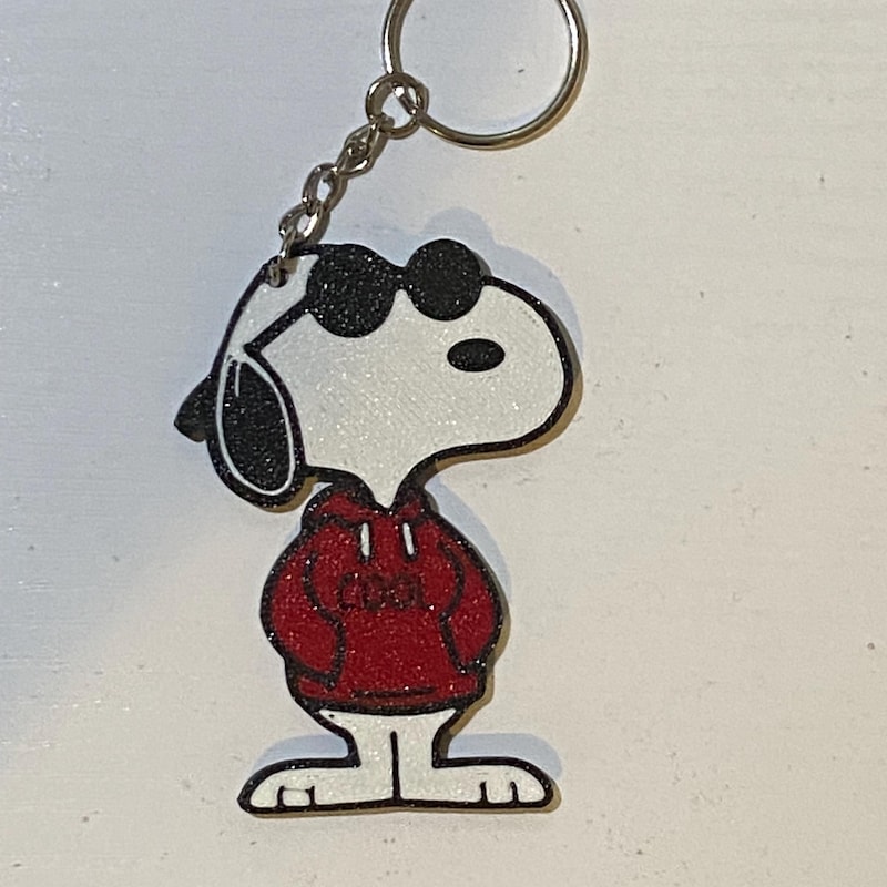 Snoopy Keychain - Etsy