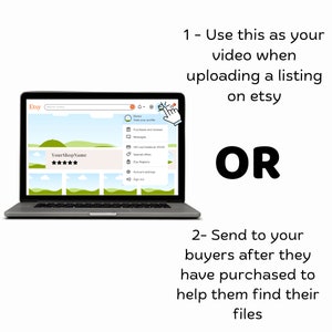 LAPTOP SCREEN ANIMATION - How to Find Digital Download - Etsy Listing Video - Navigating Etsy ...