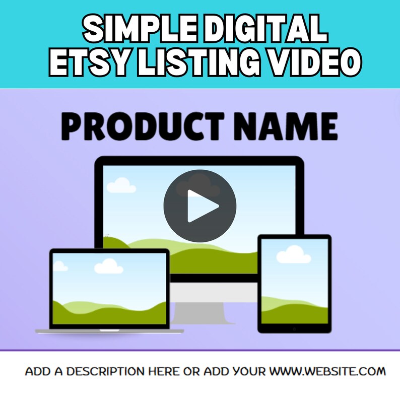 SIMPLE ANIMATION VIDEO - Etsy Listing Video for Digital Sellers - Canva ...