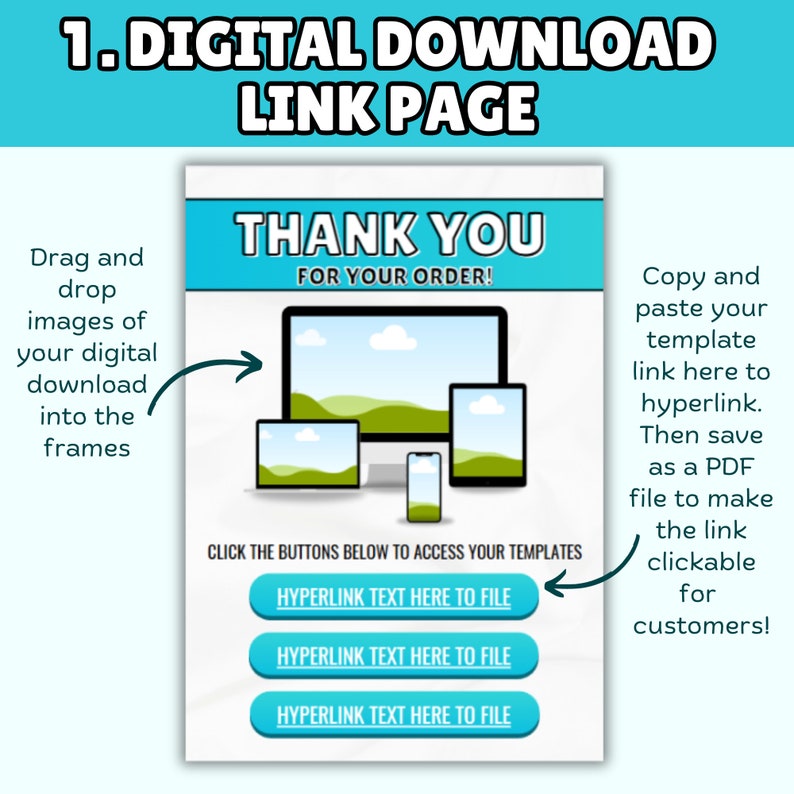 Digital Download Instruction Template for Digital Product Sellers ...