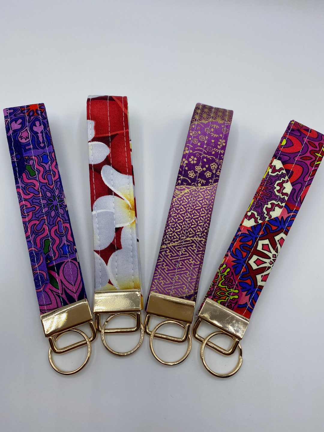 Key Fob Wristlet, Wristlet Keychain, Fabric Keychain - Etsy