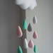Rain Cloud Baby Mobile, Nursery Crib Mobile - Etsy