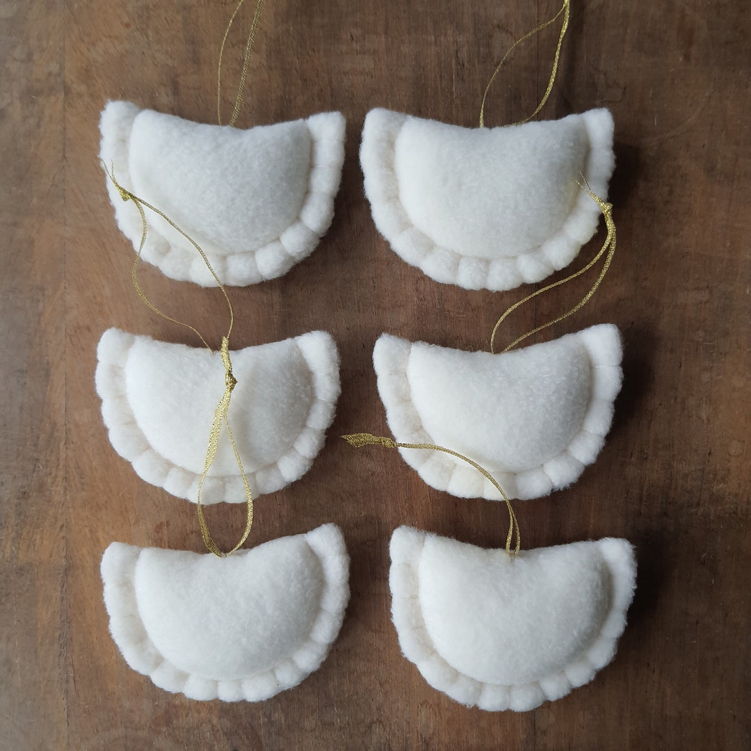 Set of 6 Small Cute Dumpling Ornaments Food Décor Polish Pierogi - Etsy