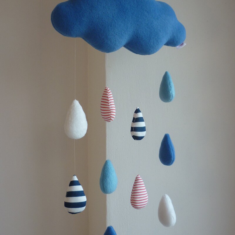 Rain Cloud Mobile - Etsy