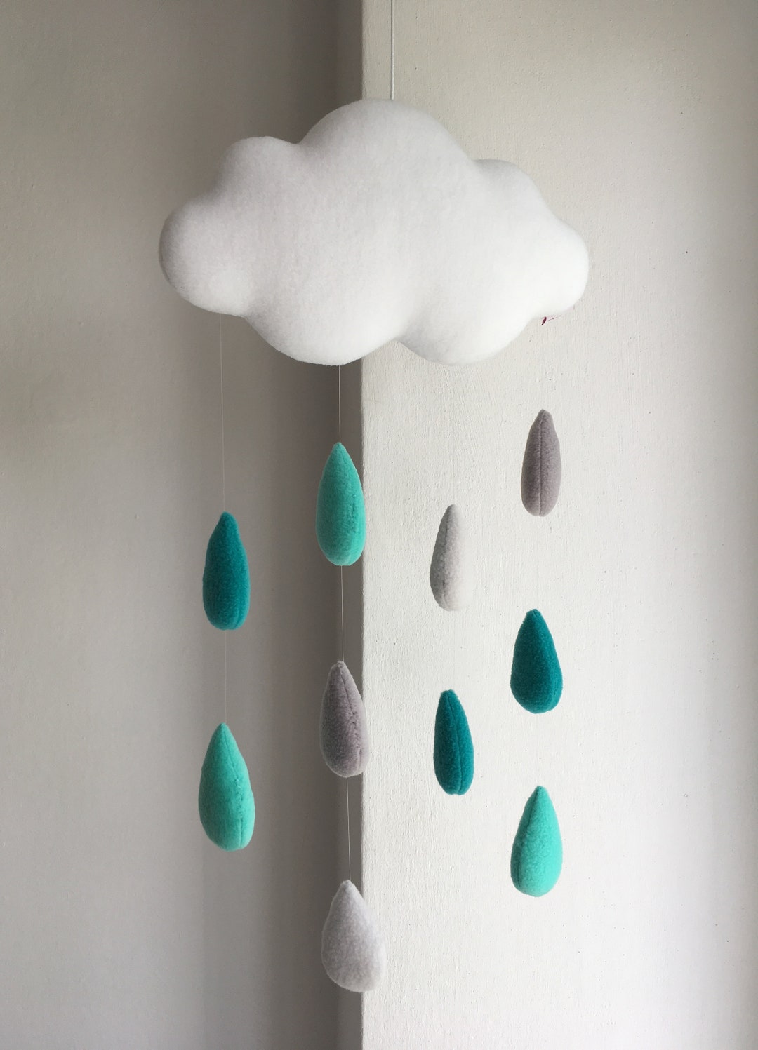 Rain Cloud Mobile, Decorative Baby Mobile - Etsy