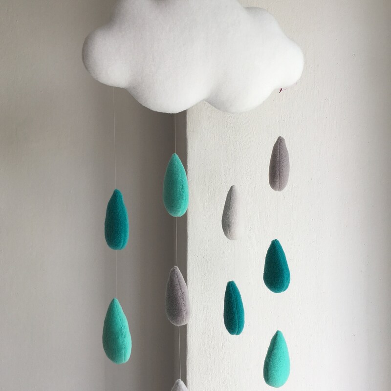 Rain Cloud Mobile - Etsy