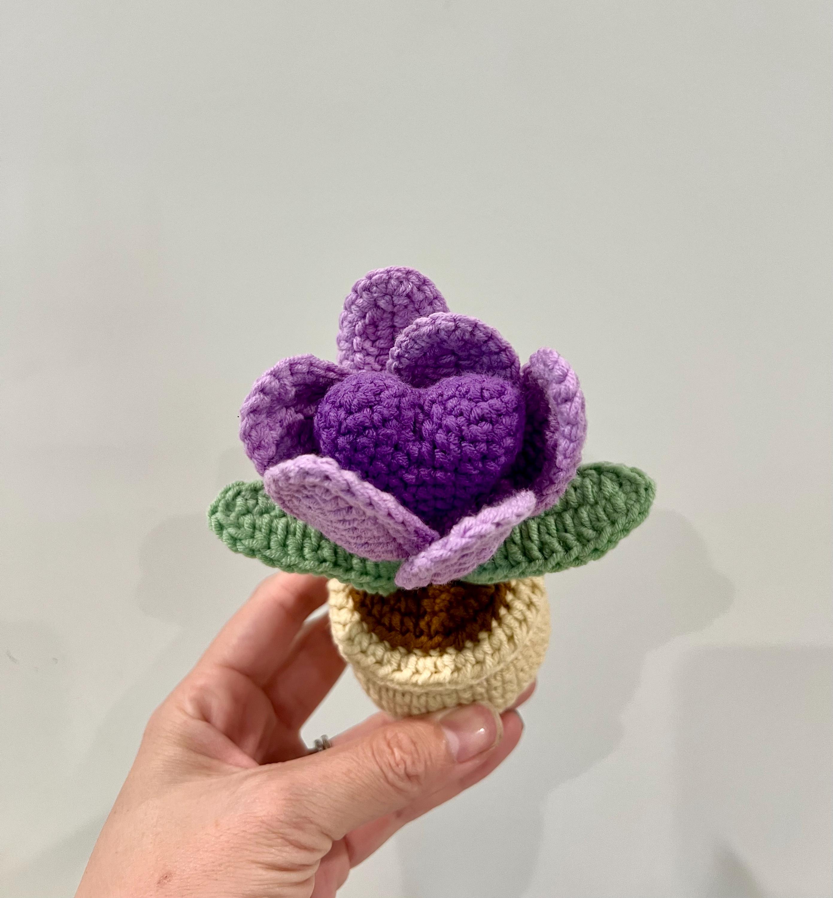 Crochet Tulip in the Pot, Crochet Tulip Pot, Crochet Flowers in the Pot ...