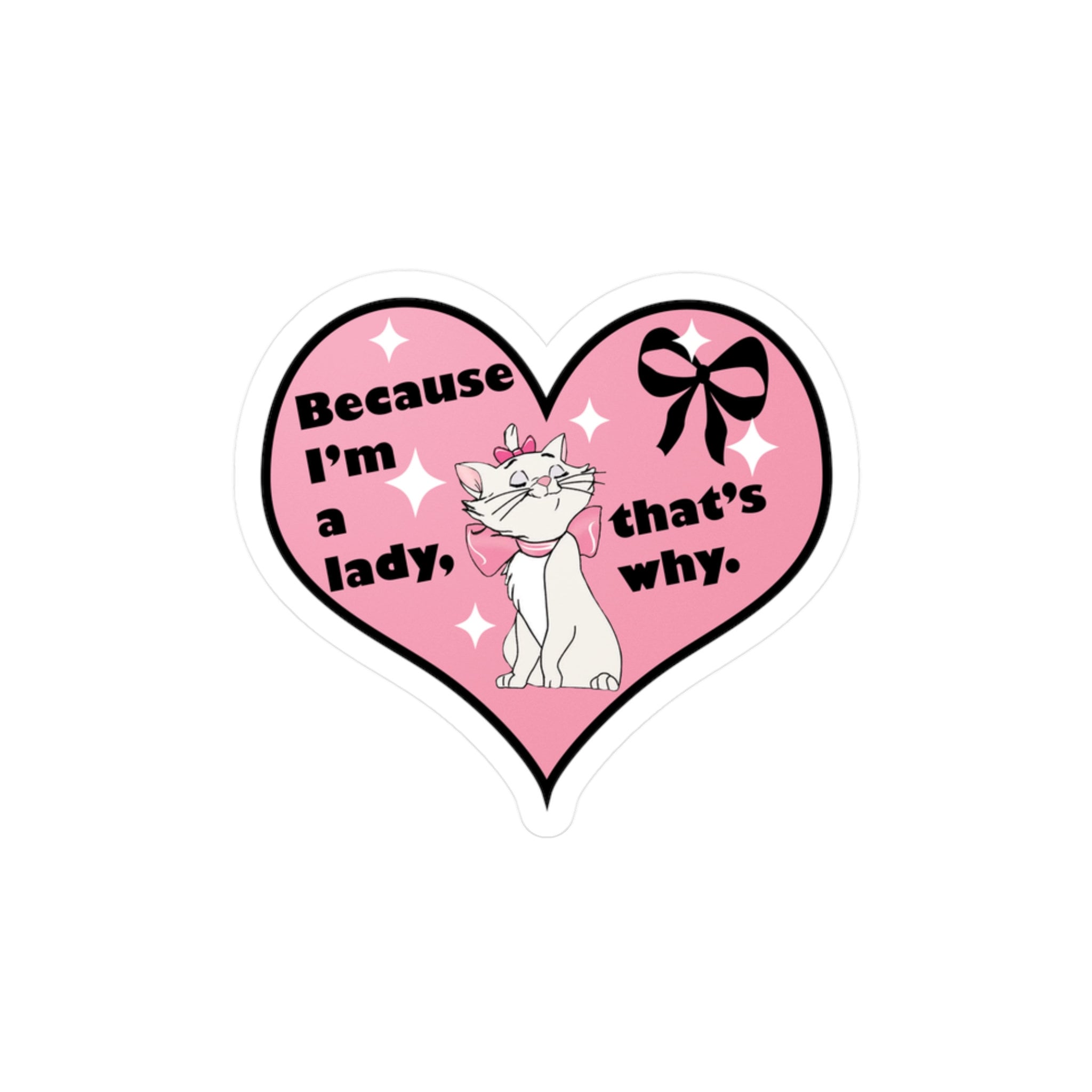 Disney Marie the Aristocats Sticker, Disney Decal Sticker, Marie ...