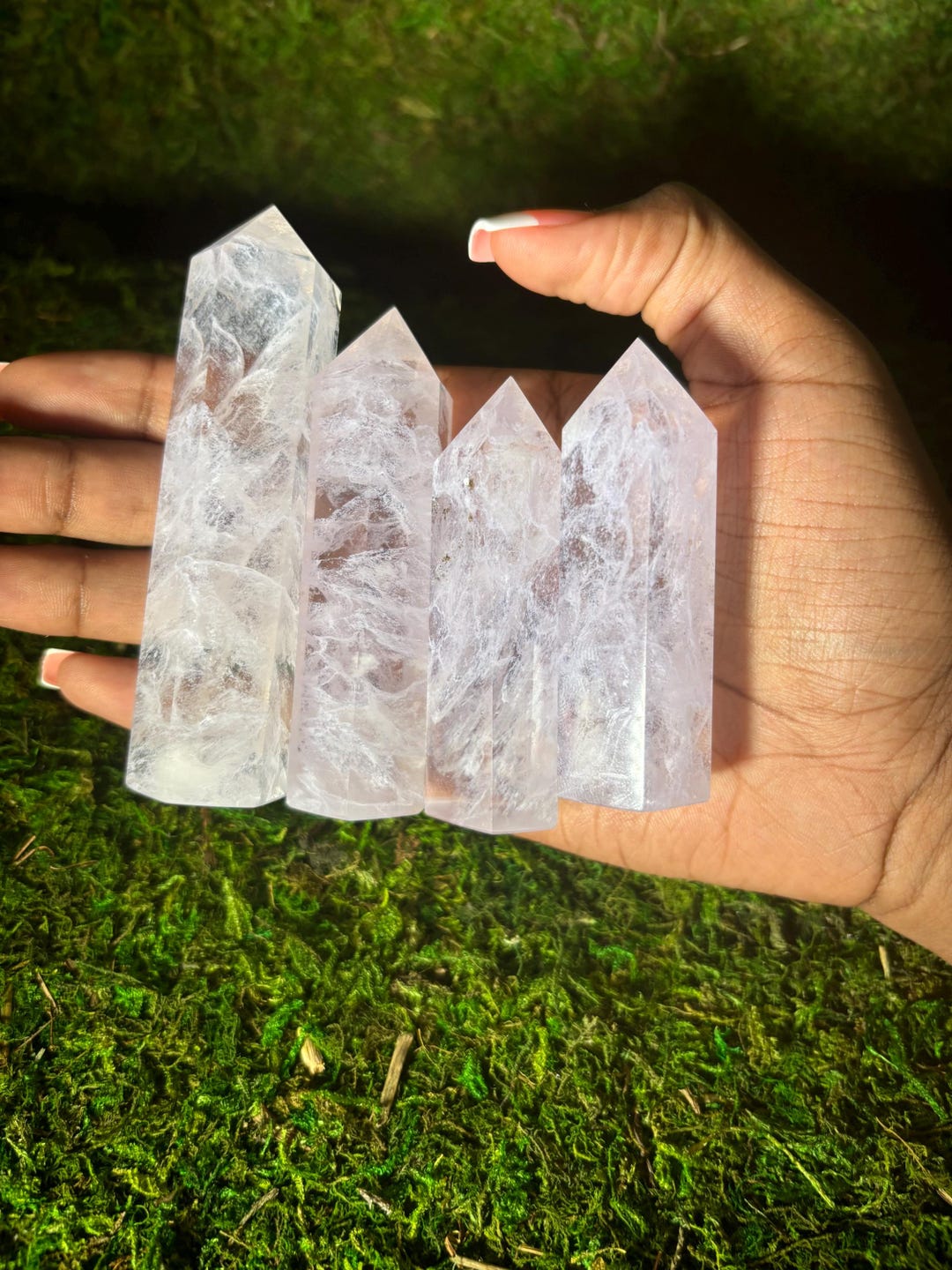 White Smelting Quartz Tower Point: Healing Crystal - Etsy