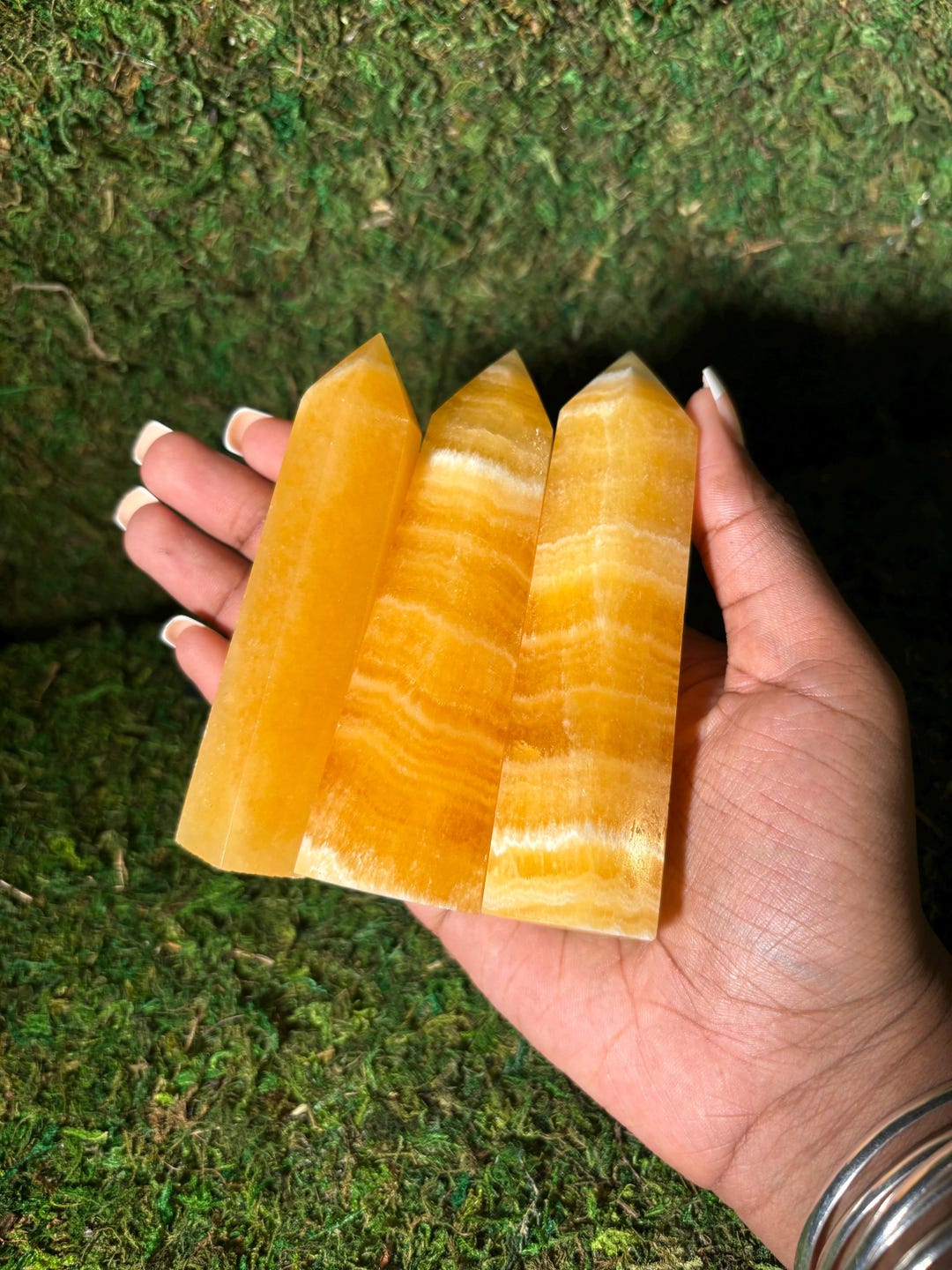 Yellow Calcite Tower Points || Tower Points , Jade Stone , Healing ...