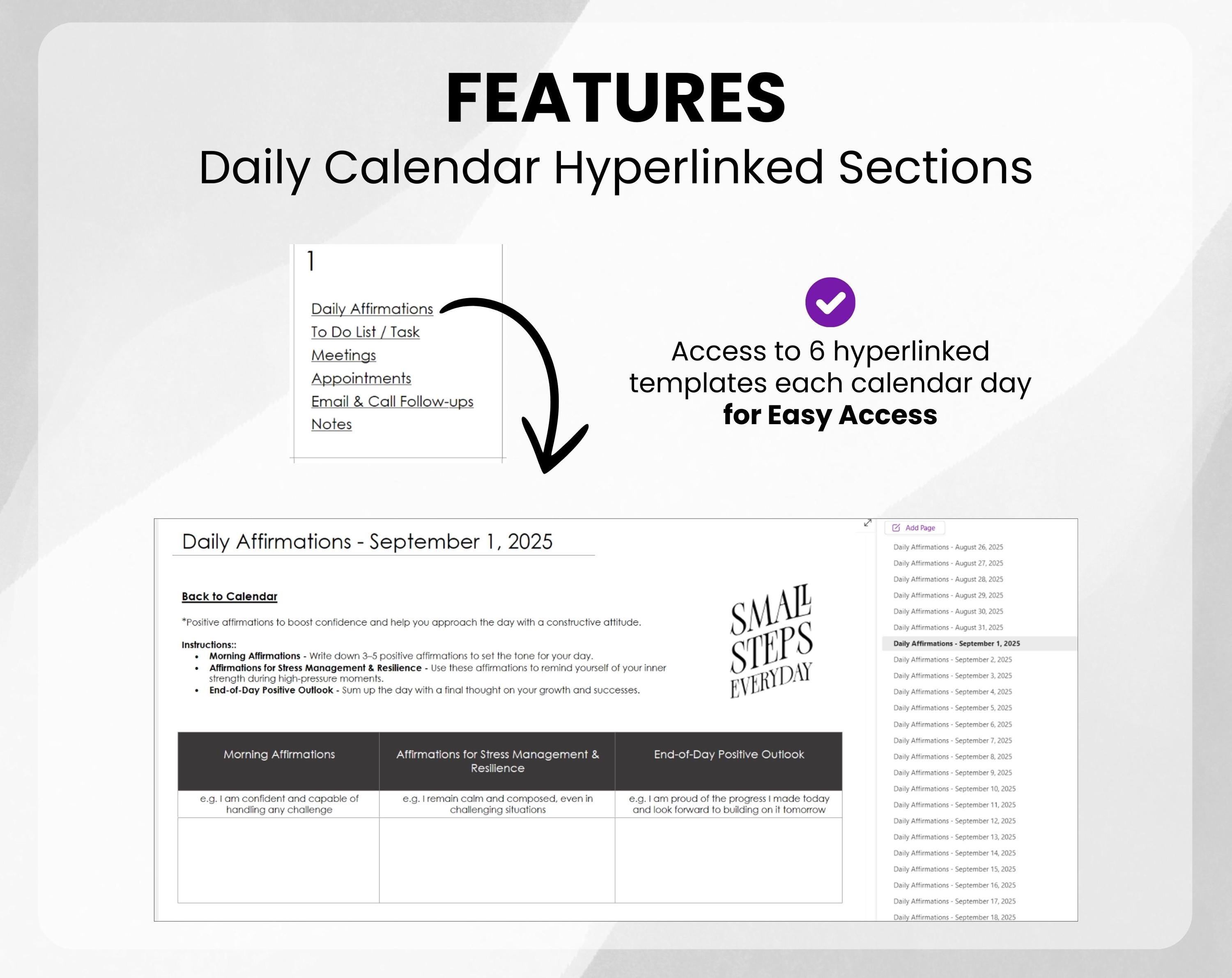 One Note Template for Work Calendar Onenote Templates for Home Onenote ...
