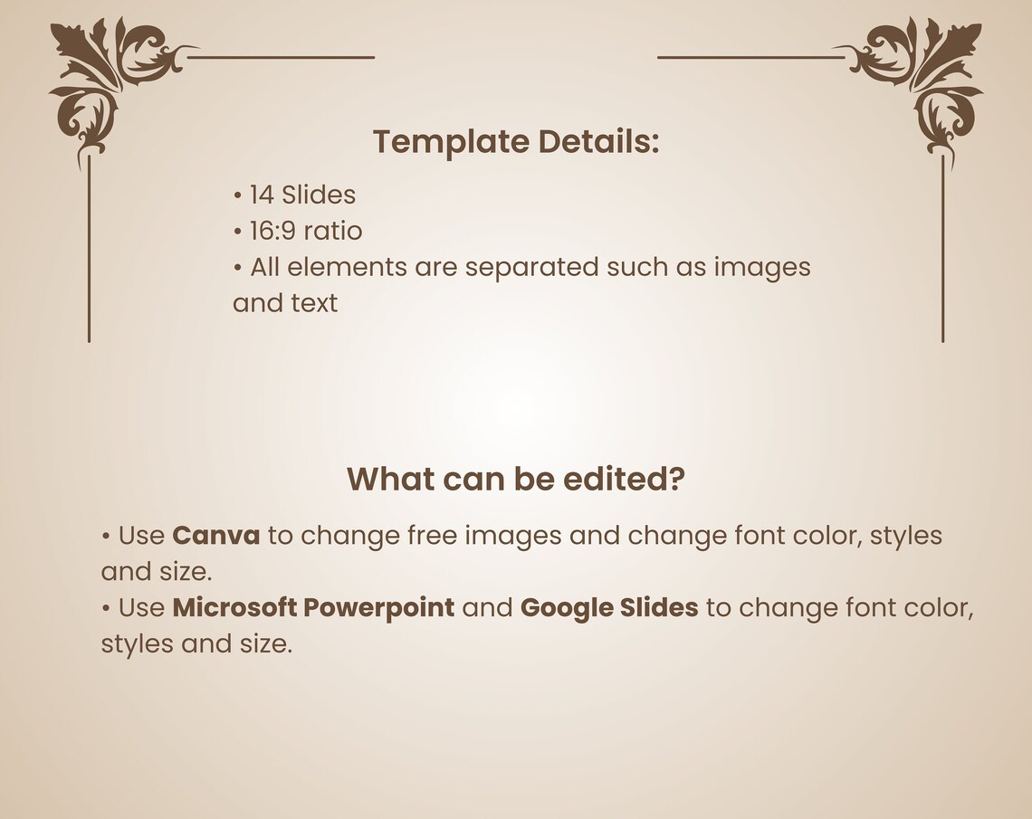 Vintage Presentation Template, Minimal Presentation Template, Business ...